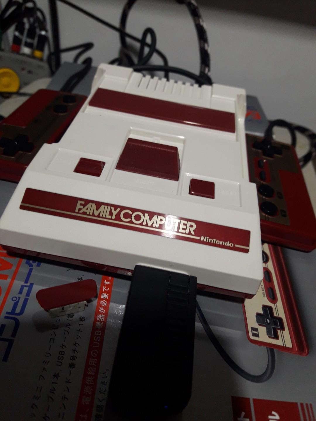 FAMICOM MINI (Hakchi with Wireless Mod & Controller), Video Gaming ...