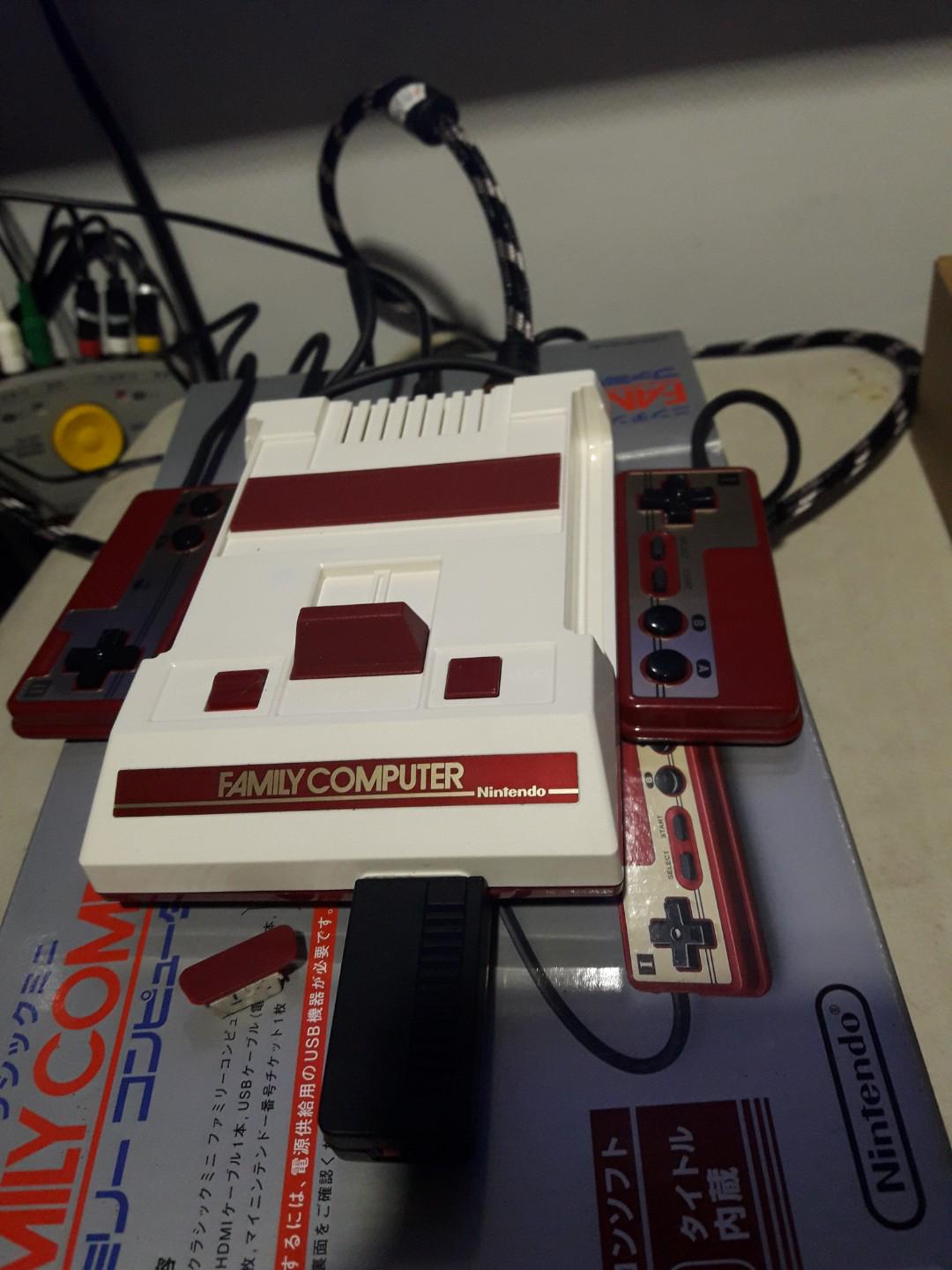FAMICOM MINI (Hakchi with Wireless Mod & Controller), Video Gaming ...