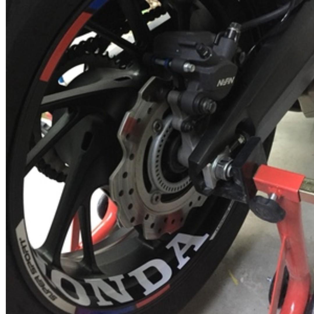 Honda rim inner outter sticker universal waterproof decal sticker ...