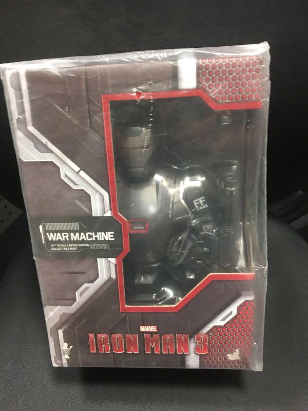 Hot Toys Iron Man 3 War Machine Bust, Hobbies & Toys, Toys & Games on ...