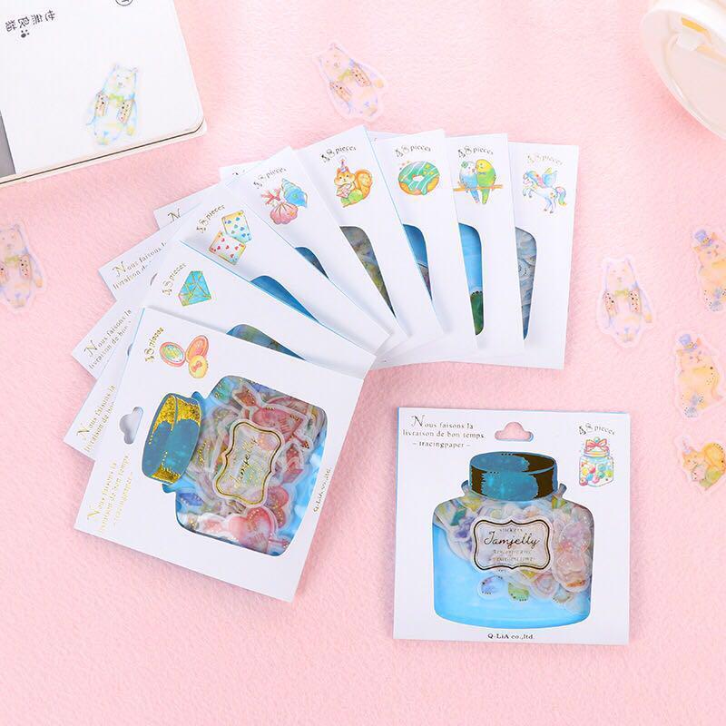 Jam Jelly Aesthetic Frosted Stickers, Hobbies & Toys, Stationery ...