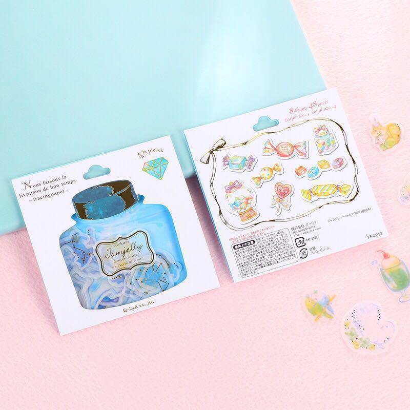 Jam Jelly Aesthetic Frosted Stickers, Hobbies & Toys, Stationery ...