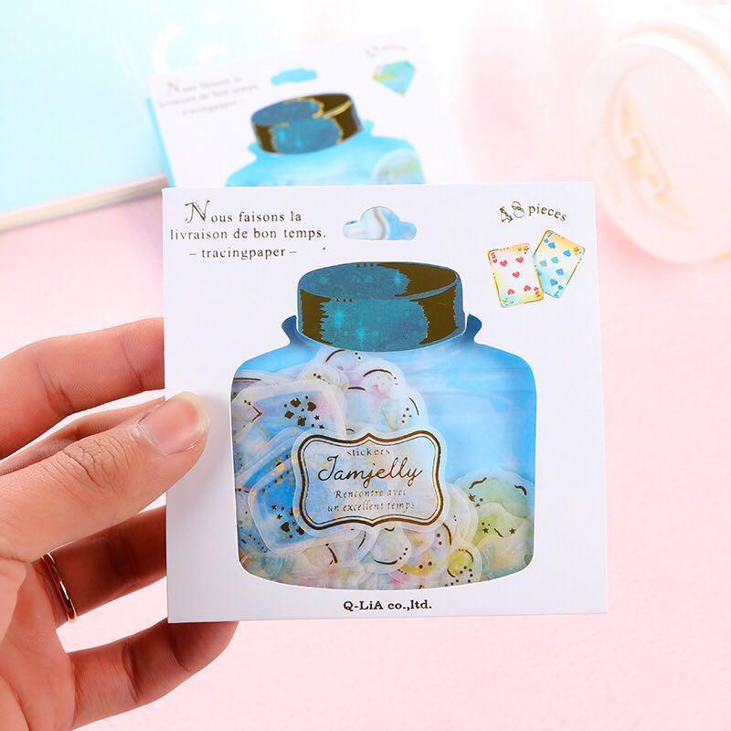 Jam Jelly Aesthetic Frosted Stickers, Hobbies & Toys, Stationery ...