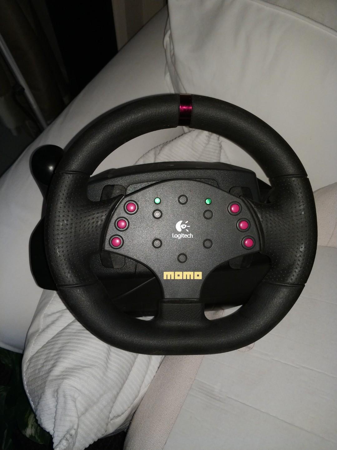 Logitech MOMO racing wheel, Computers & Tech, Parts & Accessories ...