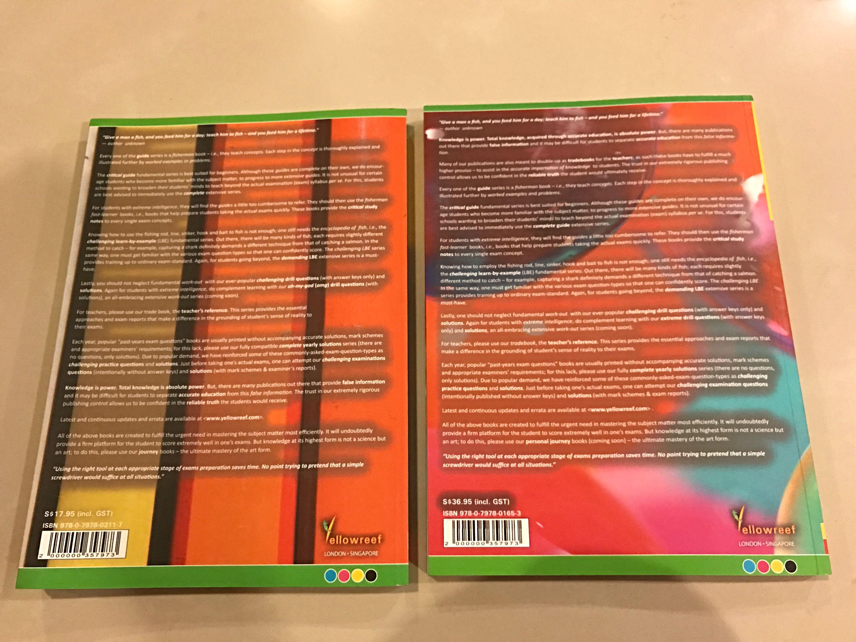 Mathematics O-level challenging drill questions (yellow reef), Hobbies ...