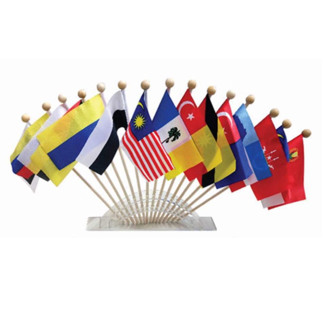 Table Flag 14 States (Acrylic Base), Furniture & Home Living, Furniture ...