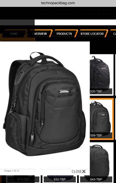 Technopack Backpack (with Laptop compartment), Men's Fashion, Bags ...