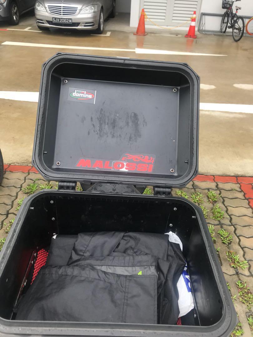 Trax box and base plate , 38 litre box, Motorcycles, Motorcycle ...