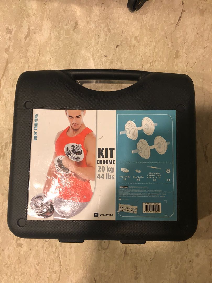 Weights kit 20kg, Sports Equipment, Exercise & Fitness, Weights ...