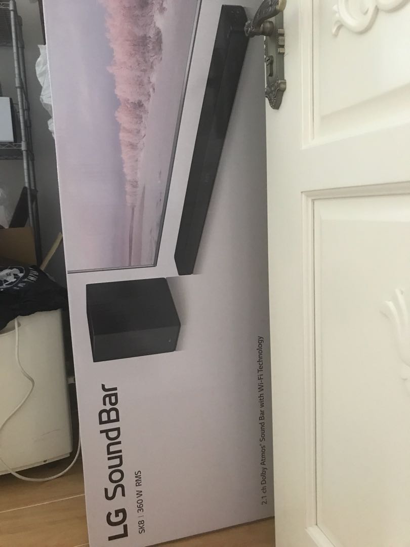 全新 LG SK8 Soundbar + wireless woofer 2.1ch Dolby Atmos, 音響器材, Soundbar ...