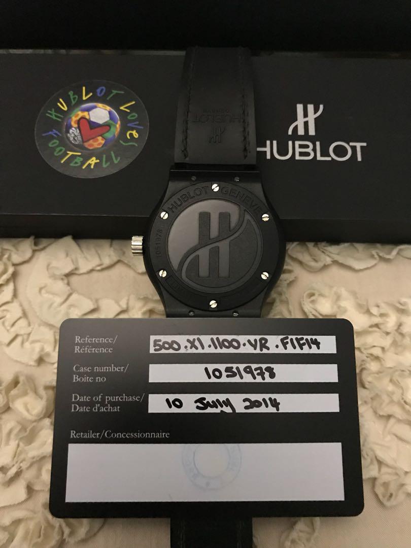 Authentic Hublot Atelier Brazil World Cup 2014 Limited Edition, Luxury ...