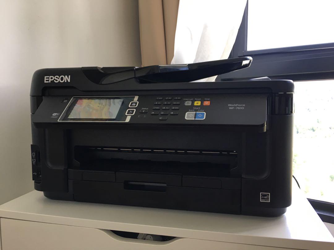 BOXED Epson A3 Printer Scanner WiFi WF-7610 WorkForce, plus A4 & A3 ...