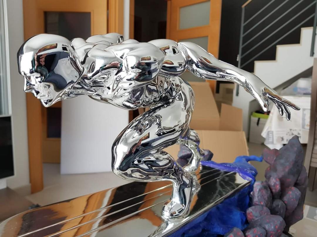 Chrome Silver Surfer statue, Hobbies & Toys, Toys & Games on Carousell