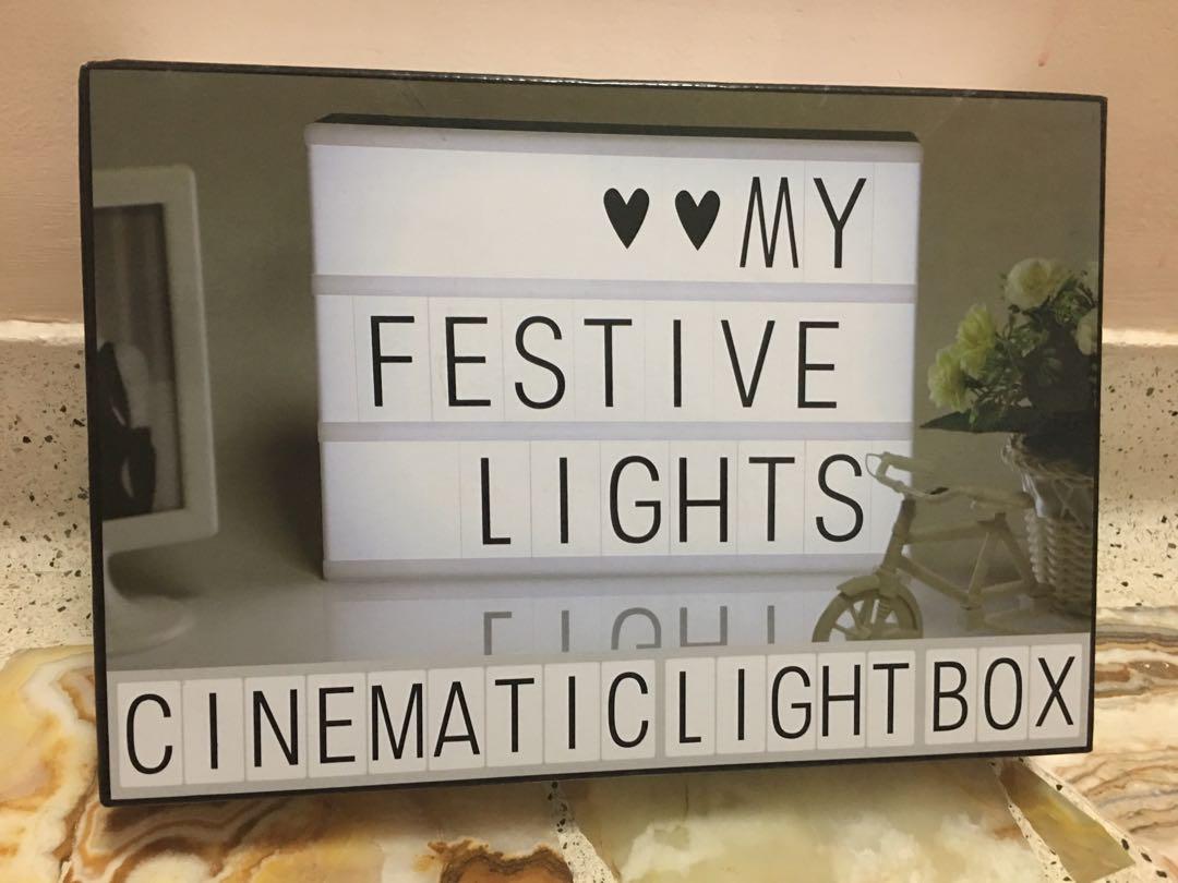 Cinematic light box, Everything Else on Carousell