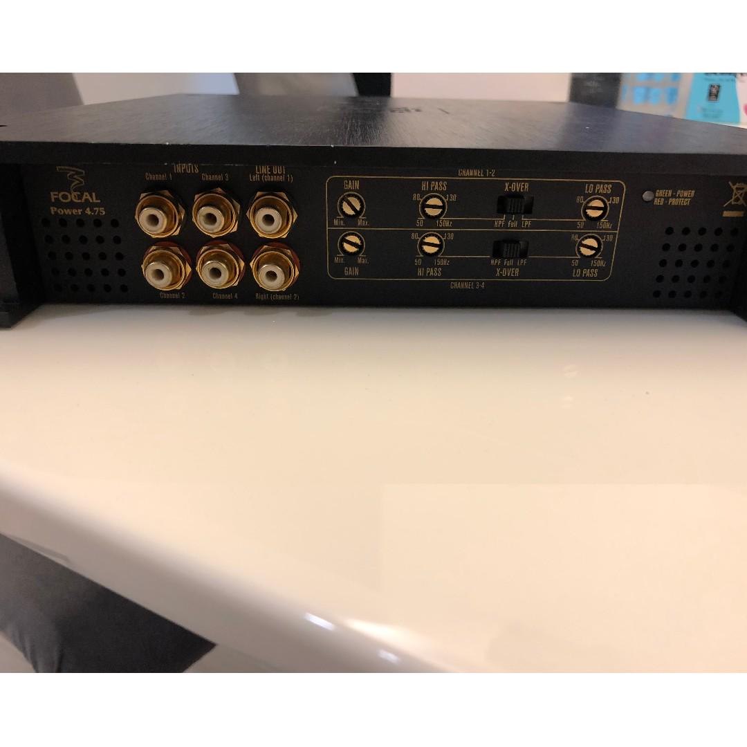 Focal FP4.75 - 4-Channel Amplifier, Car Accessories, Accessories on Carousell