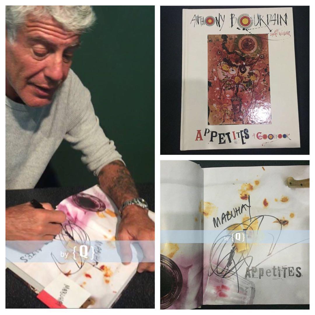 Hand-Signed by Anthony Bourdain - Appetites: A Cookbook, Furniture ...
