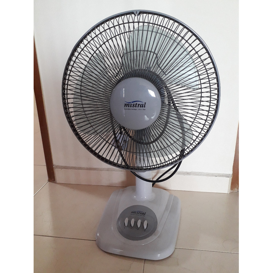 MISTRAL 12-INCH TABLE FAN, Furniture & Home Living, Lighting & Fans ...