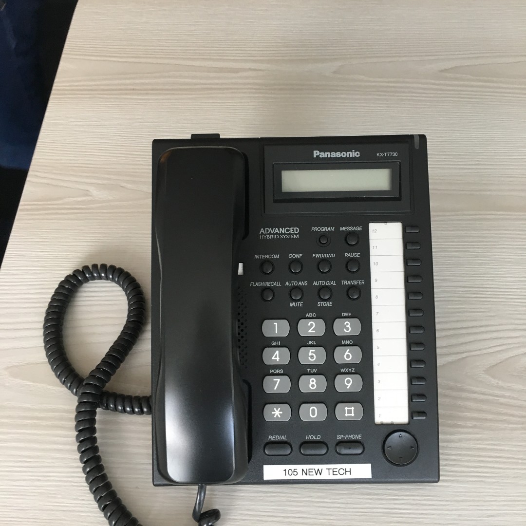 Panasonic KX-T7730 Telephones(7 units) and TES 824 PABX telephone ...