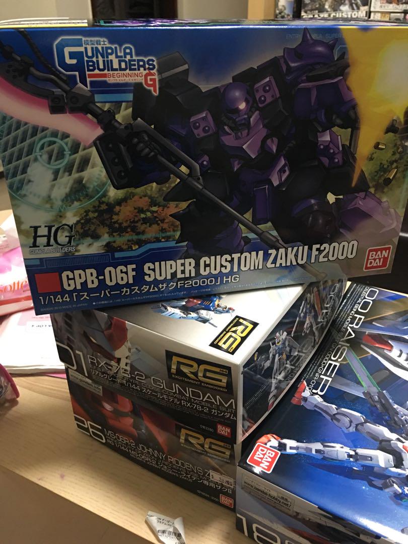 Readystock - hgb super custom zaku f2000, Hobbies & Toys, Toys & Games on Carousell
