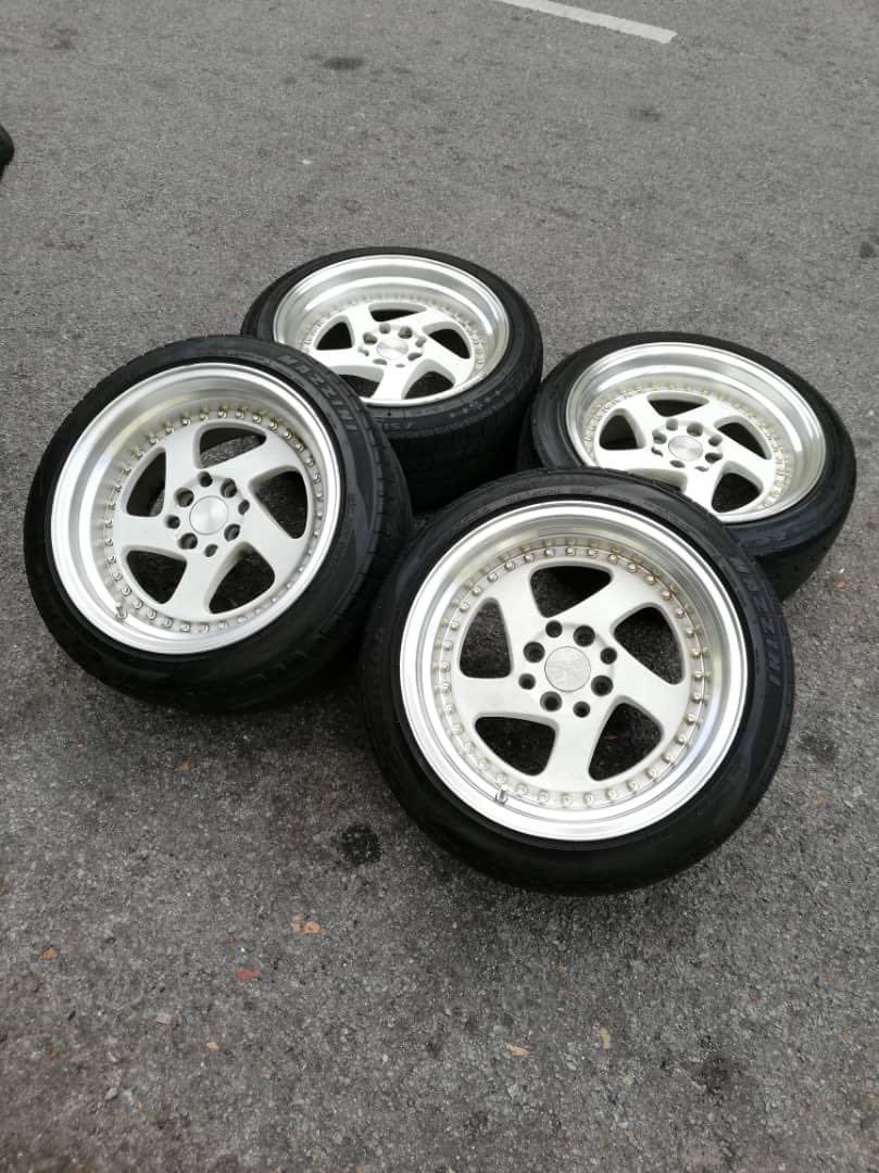 Rotiform 16 inch sports rim alza tyre 70%, Auto Accessories on Carousell