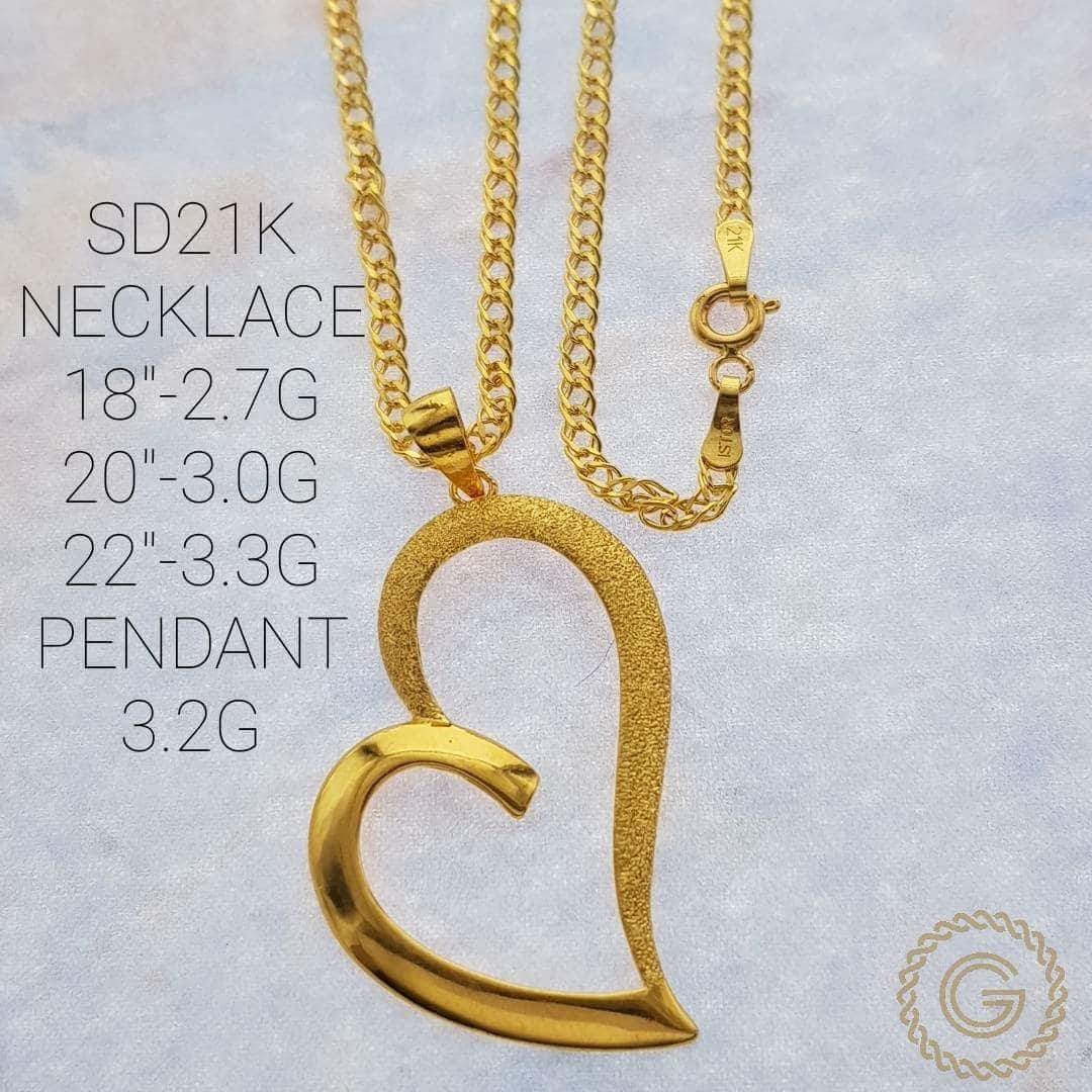 Saudi Gold 21k Necklace, Women's Fashion, Jewelry & Organizers ...