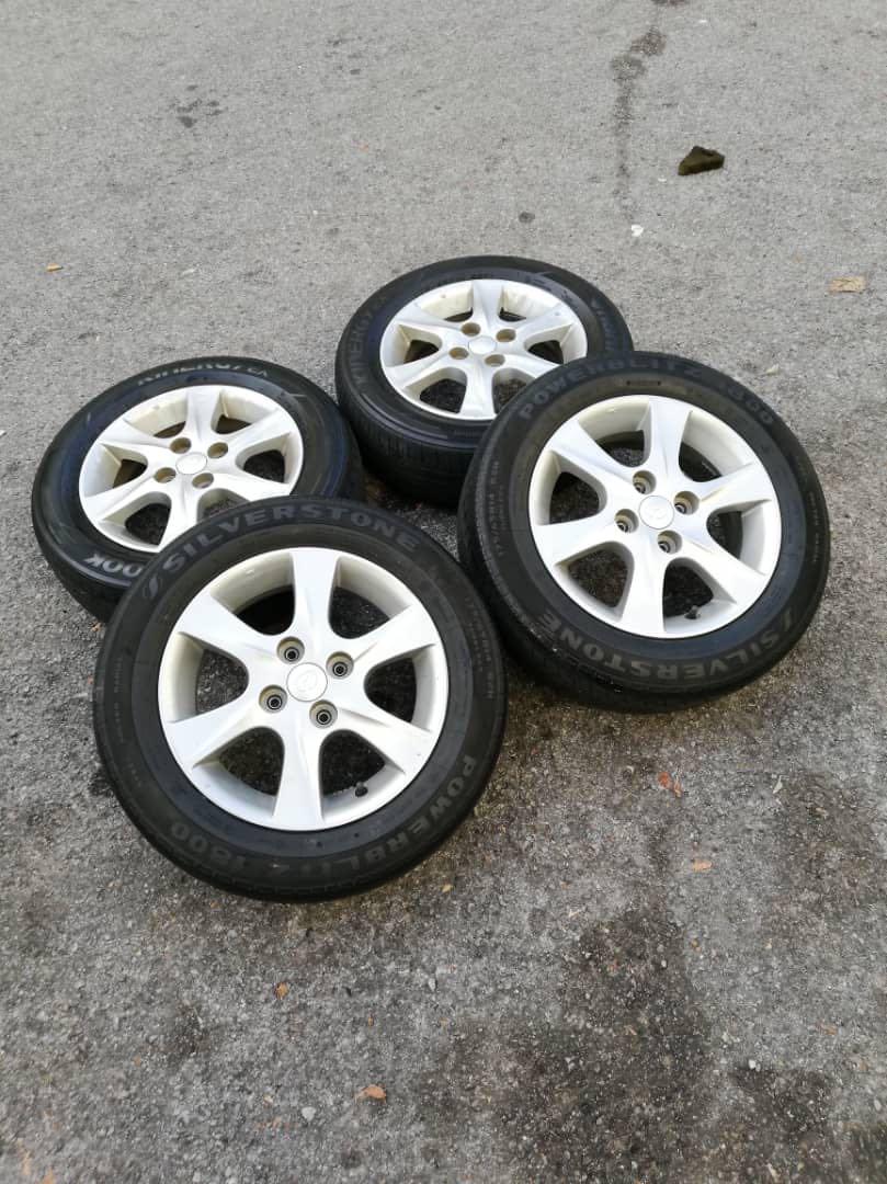 Sports rim myvi se 14 inch tyre 70% *mora mora 300*, Auto Accessories ...