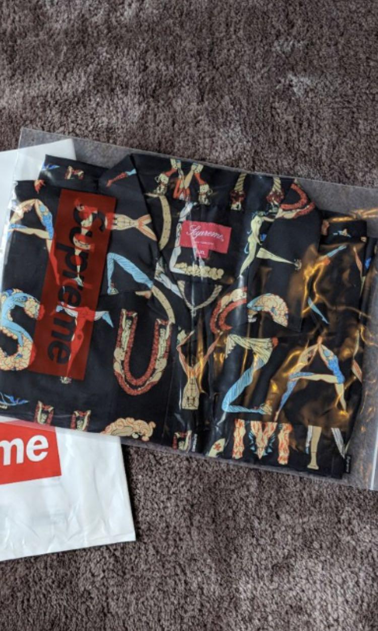 Supreme alphabet silk, Men's Fashion, Tops & Sets, Formal Shirts on ...