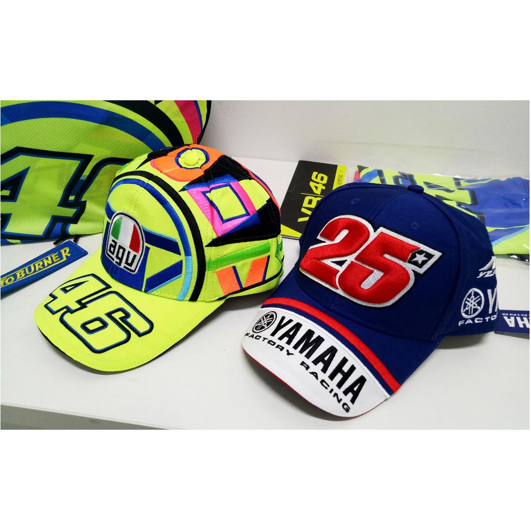 VR46 Rossi Soleluna cap, Motorcycles, Motorcycle Apparel on Carousell