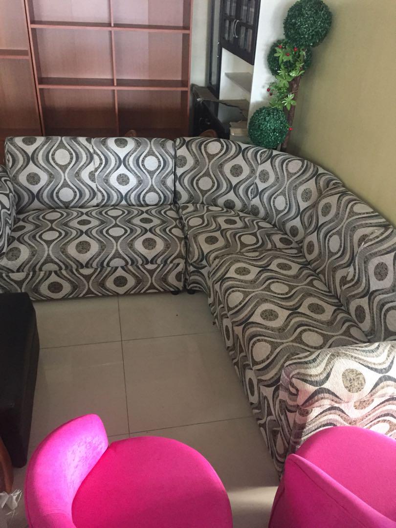 Corner Sala Set, Furniture & Home Living, Office Furniture & Fixtures ...