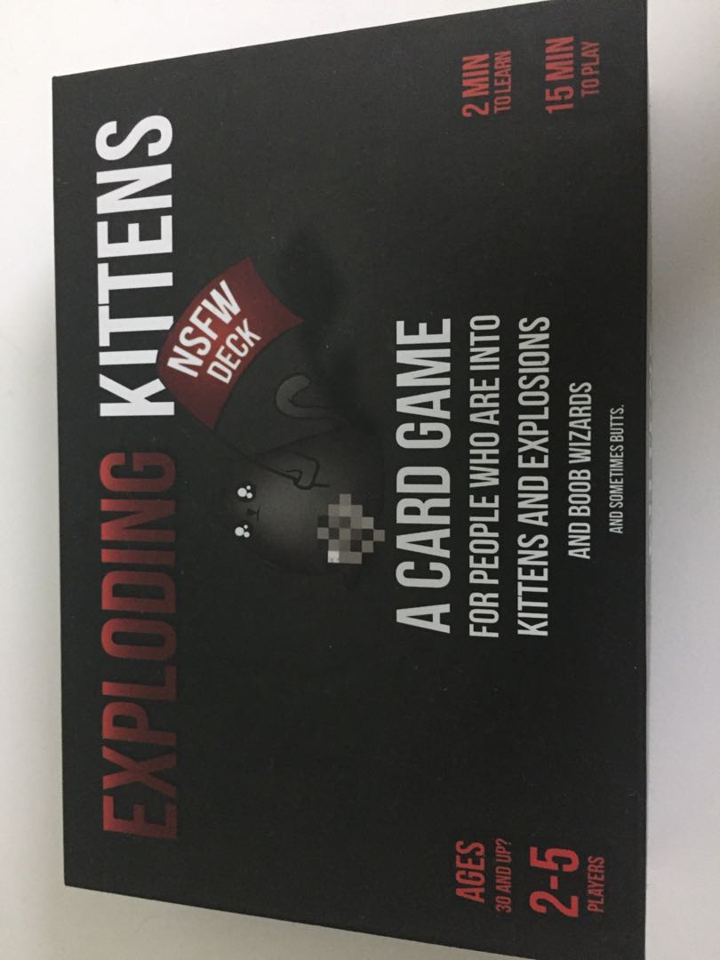Exploding Kittens Nsfw Deck Hobbies And Toys Toys And Games On Carousell