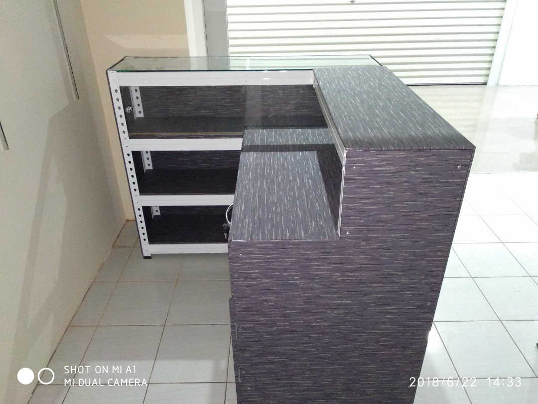 L Shape Boutique Counter ( Boltless ) Custom Made, Furniture & Home ...