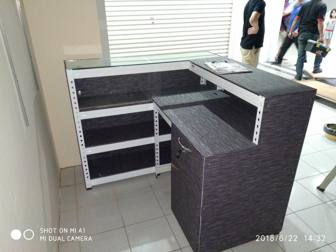 L Shape Boutique Counter ( Boltless ) Custom Made, Furniture & Home ...