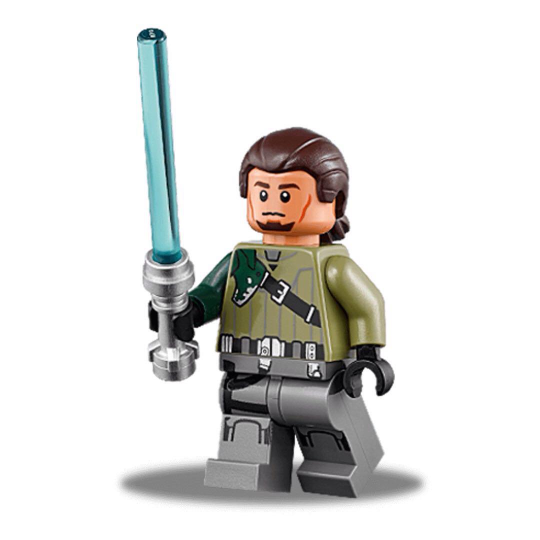 LEGO Star Wars Rebels Kanan Jarrus Dark Brown Hair and Eyebrows ...