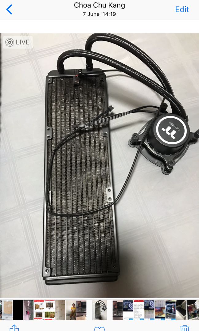 Thermaltake AIO 360mm radiator, Computers & Tech, Parts & Accessories ...
