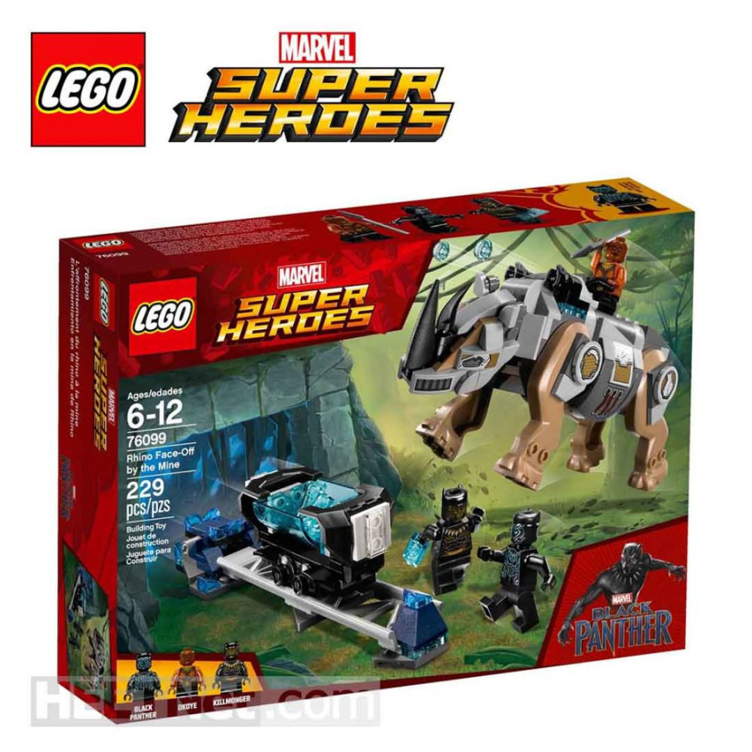 100% 全新 LEGO 76099 Marvel Super Heroes Rhino Face-Off by the Mine (有壓紋 ...