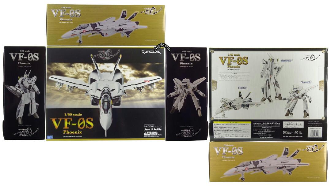 BNIB Macross Zero 1/60 Arcadia VF-0S Roy Focker Skull Leader, Hobbies ...