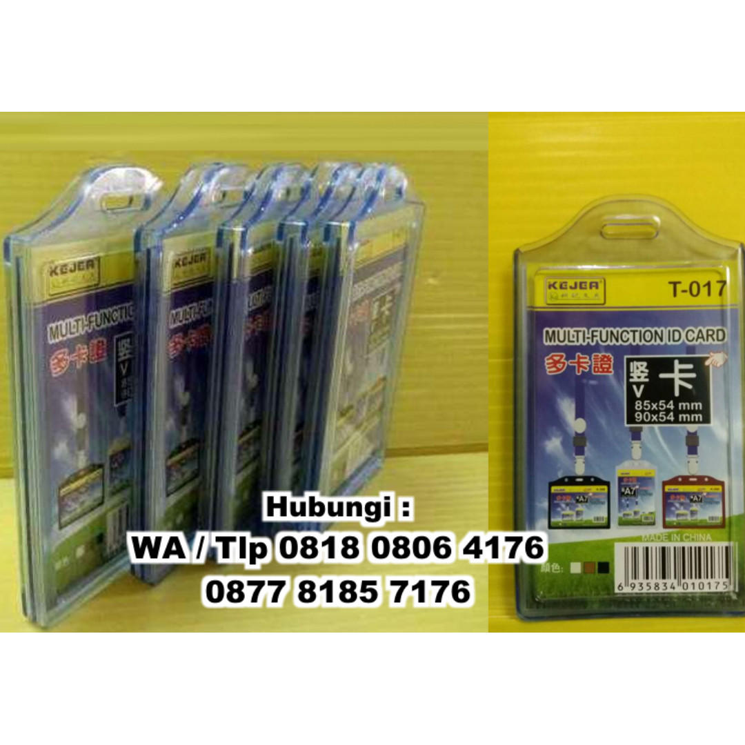 Casing id card 2 kartu - Card Holder 2 in 1 Bolak Balik, Books ...