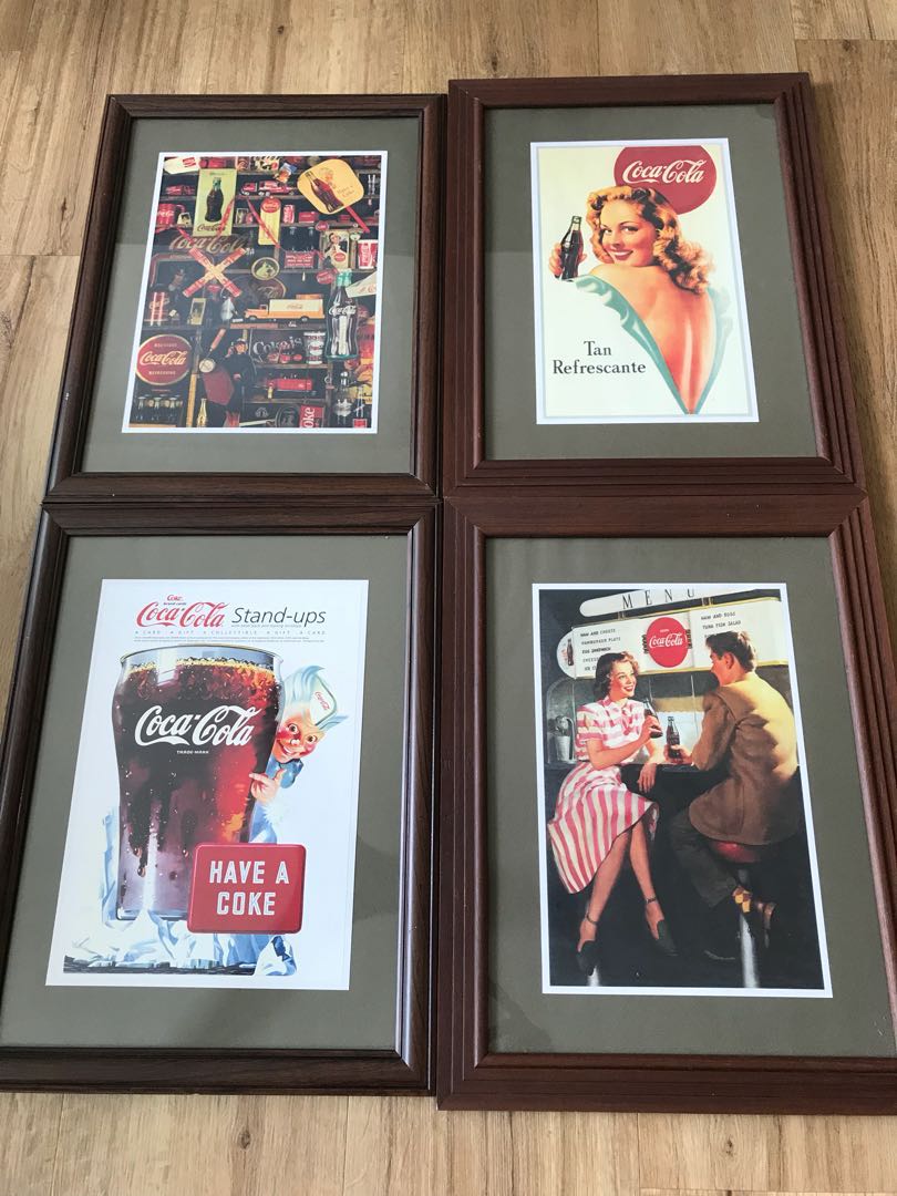 Coca cola framed posters, Hobbies & Toys, Stationery & Craft, Art ...