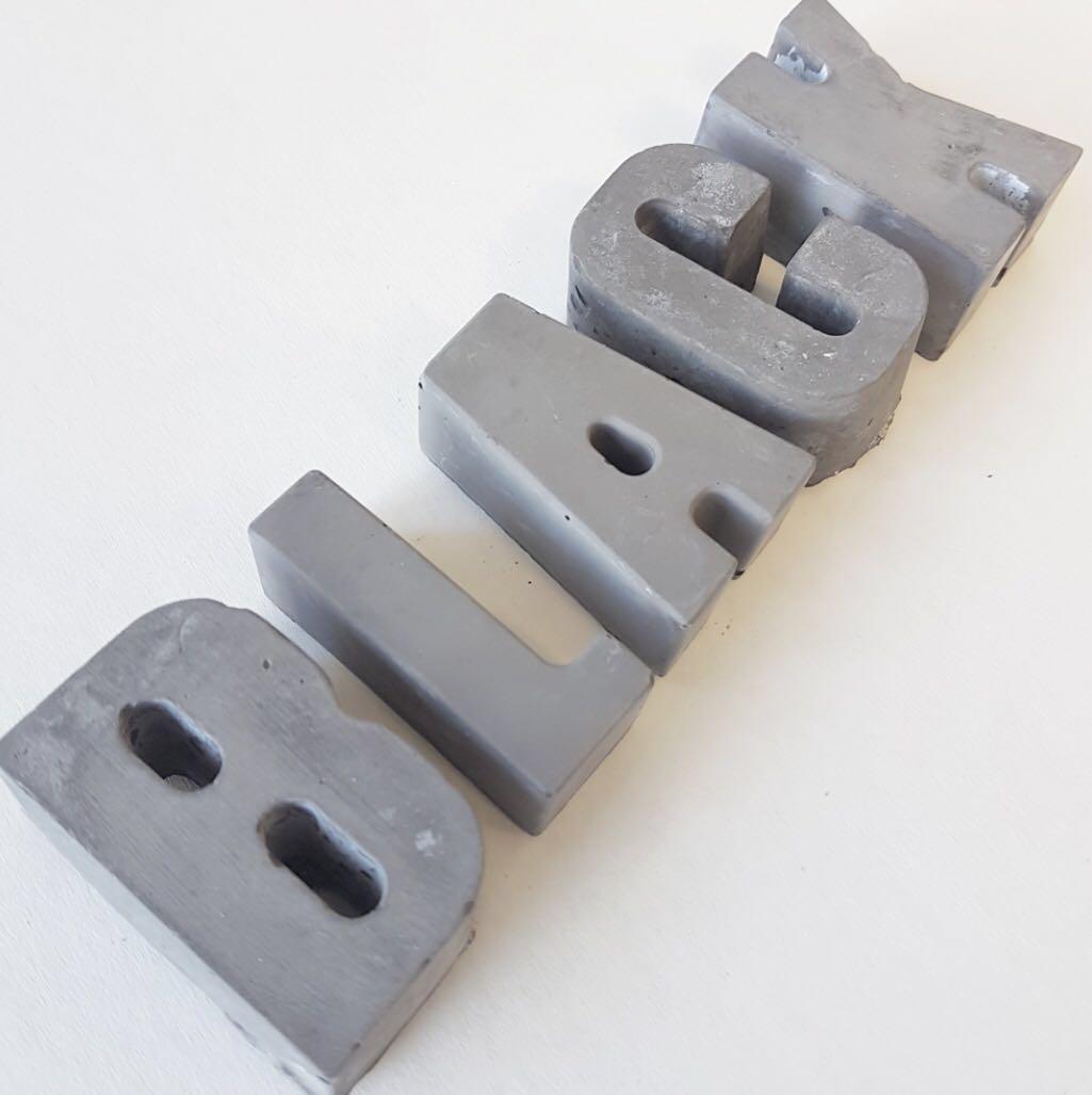 Concrete letters and alphabets customised , Hobbies & Toys, Stationery ...