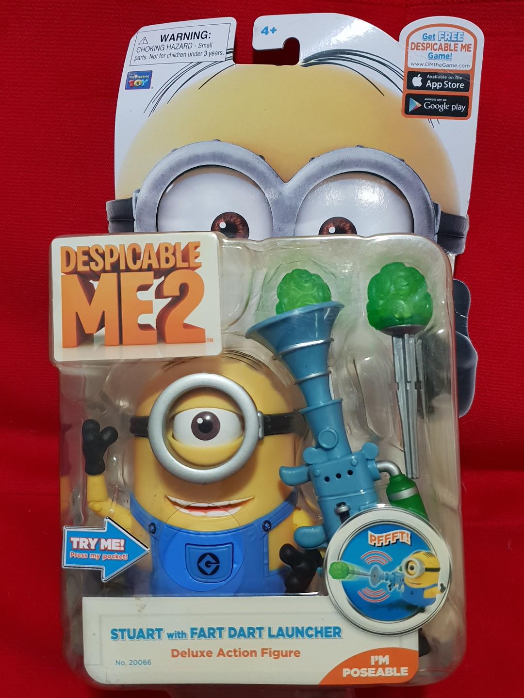 Despicable Me 2 Stuart with Fart Dart Launcher, Hobbies & Toys, Toys ...