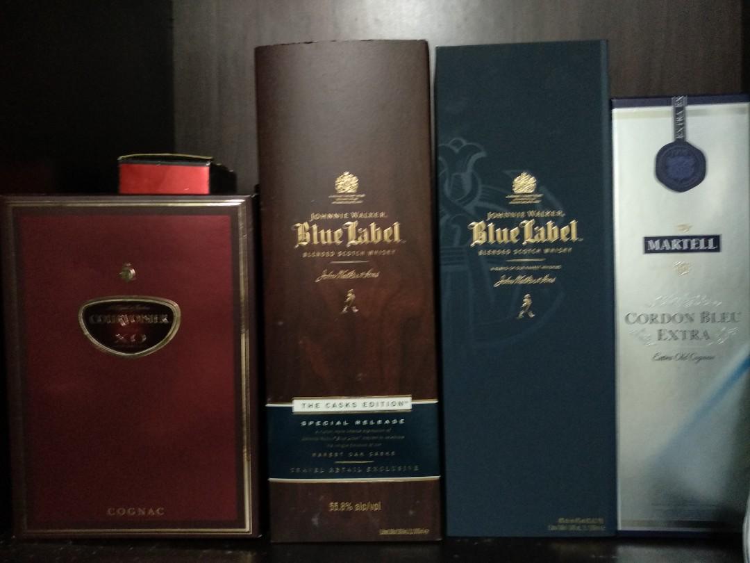 Johnnie walker blue label and gordon bleu extra, Food & Drinks ...