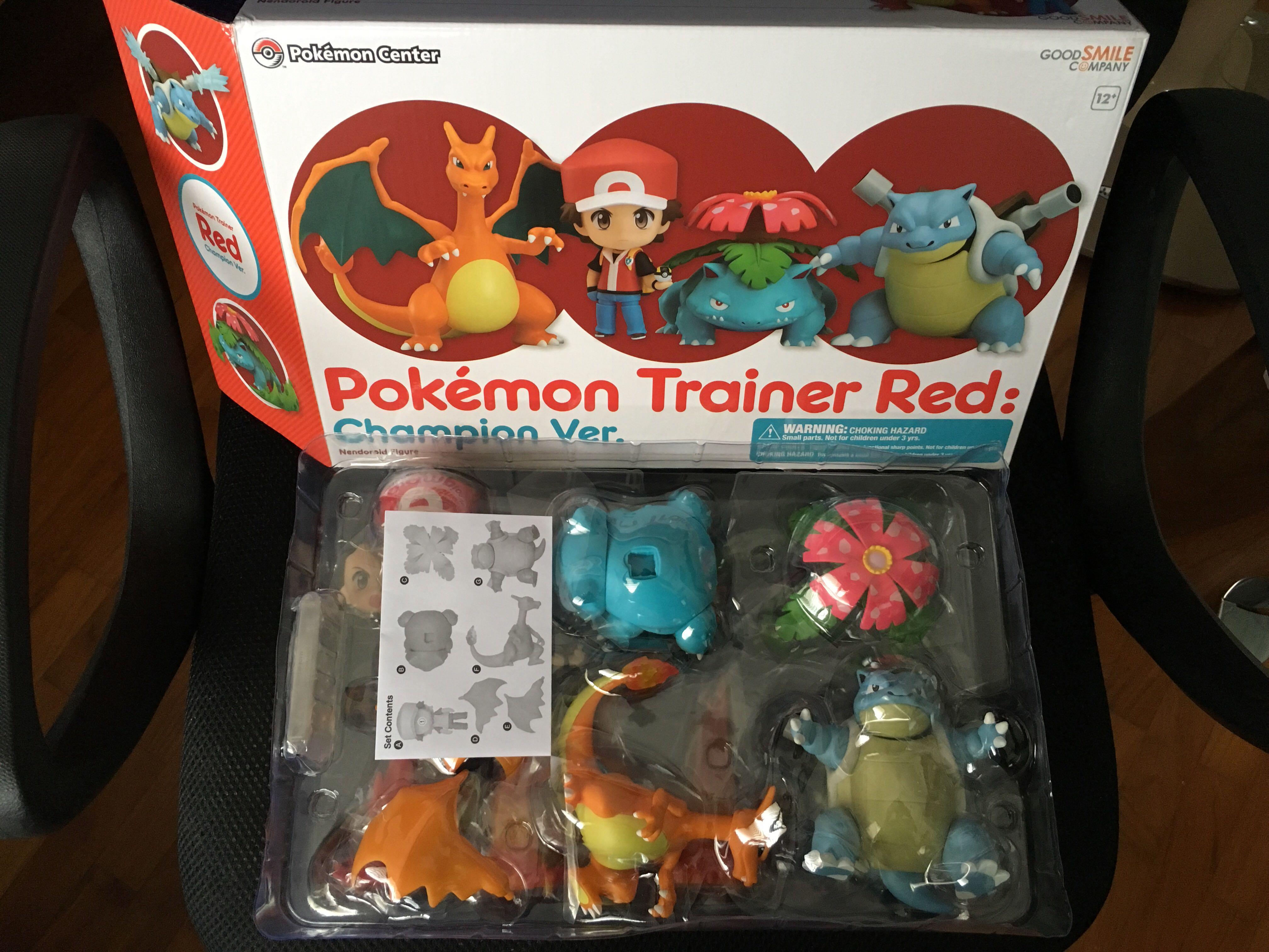 Nendoroid Pokemon Trainer Red: Champion Ver. Posable Figure, Hobbies ...
