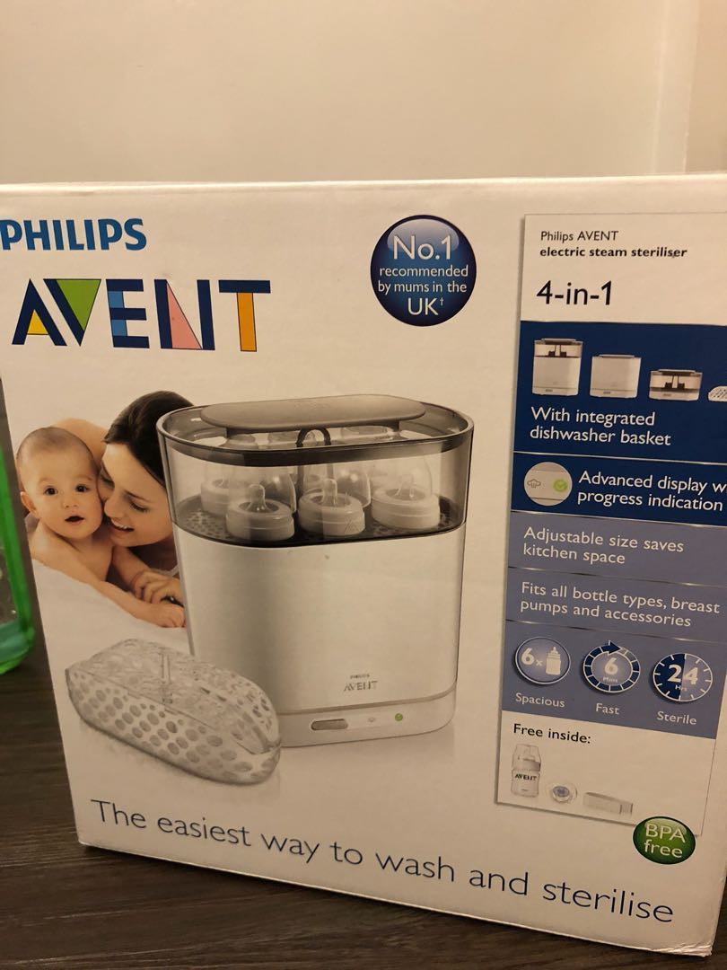 NEW Philips Avent Electric Steam Sterilizer with natural bottles ...