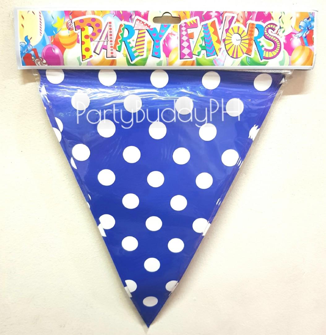 Polka dots Banderitas / Banner, Hobbies & Toys, Stationary & Craft ...