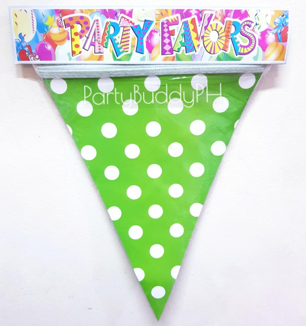Polka dots Banderitas / Banner, Hobbies & Toys, Stationary & Craft ...
