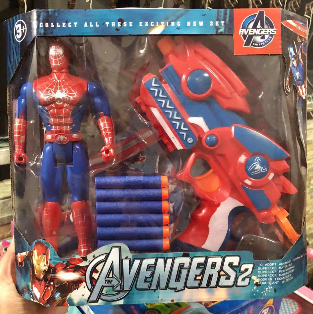Spiderman Gun Set, Hobbies & Toys, Toys & Games on Carousell
