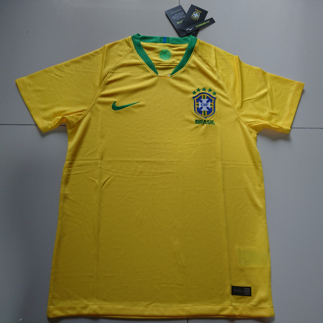 World Cup 2018 Brazil Home Jersey - S/M/L Sizes, Men's Fashion ...