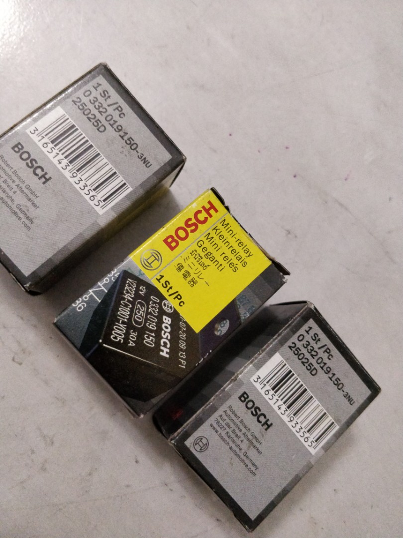 Bosch mini-relay, Car Parts & Accessories on Carousell