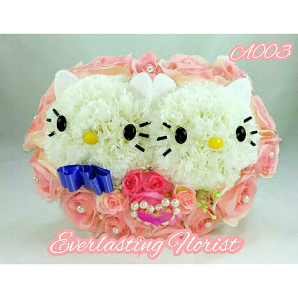 Bucket Hello Kitty (A003) Buket Bunga Boneka Bouquet Wedding Wisuda ...