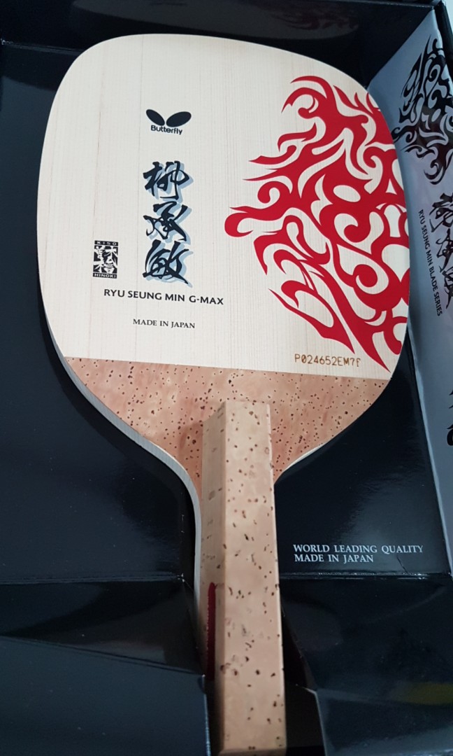 Butterfly Ryu Seung Min Gmax Table Tennis Racket, Sports Equipment ...